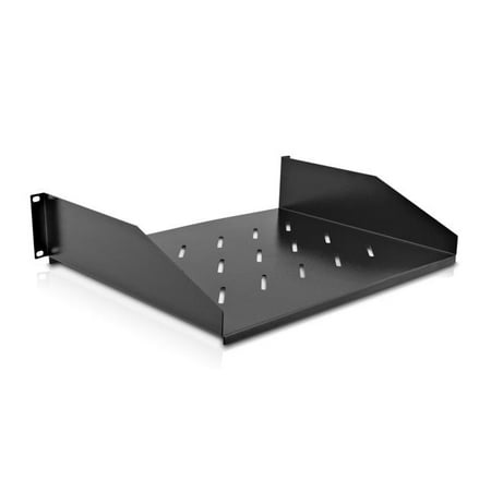 13.78 in. Rack Mount Shelf 2U Vented 350 mm Depth - Walmart.com
