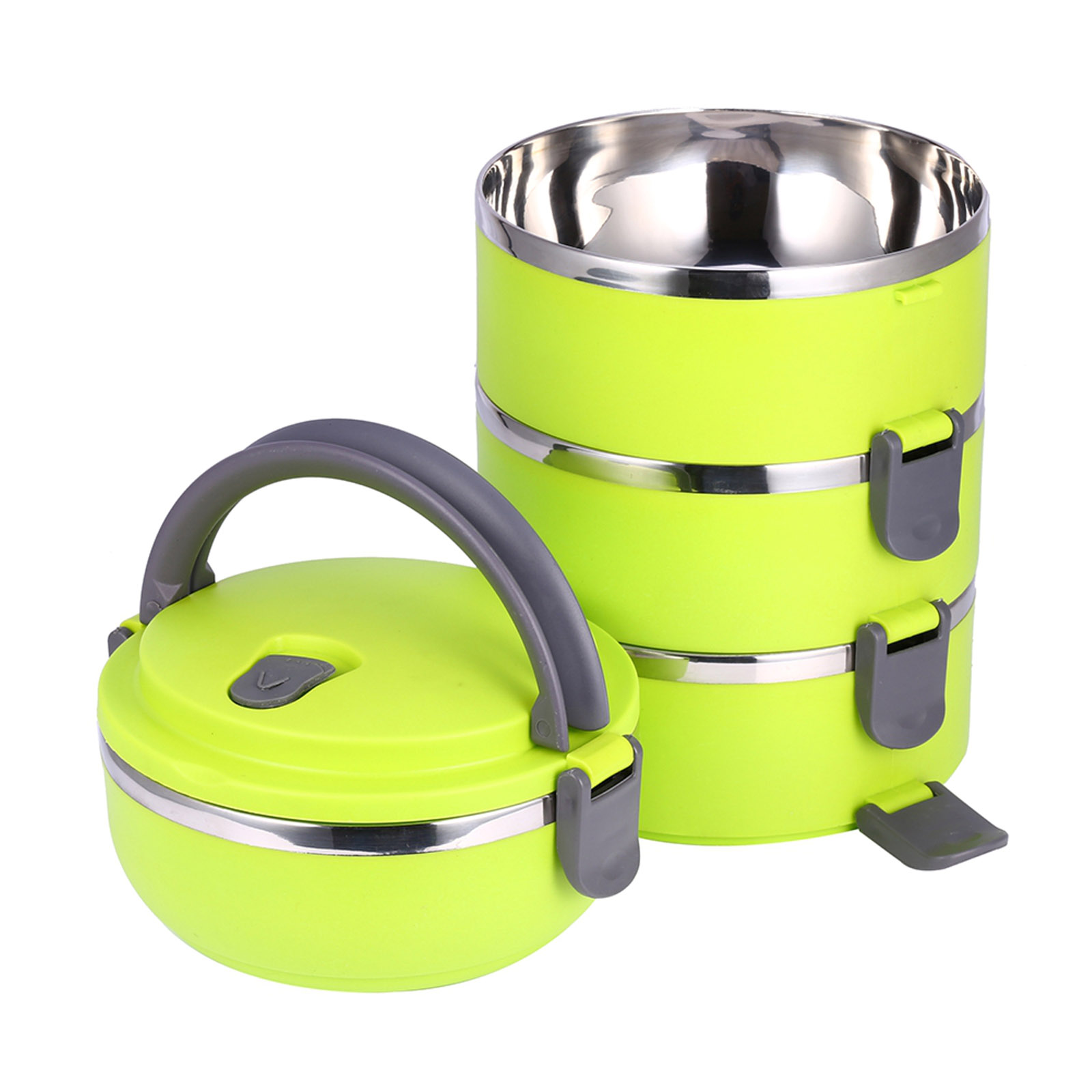 Rustproof Stainless Steel Lunch Containers 2 8L Bento Boxes Detachable Rustproof Stainless Steel Lunch Containers 2 8L Bento Boxes Detachable