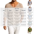 COSFO Casual Men's T Shirts Blue Long Sleeve Knit Shirts Loose Fit Soft ...