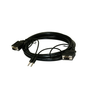 QVS 1' High Performance UltraThin VGA/QXGA HDTV/HD15 Cable - Walmart.com