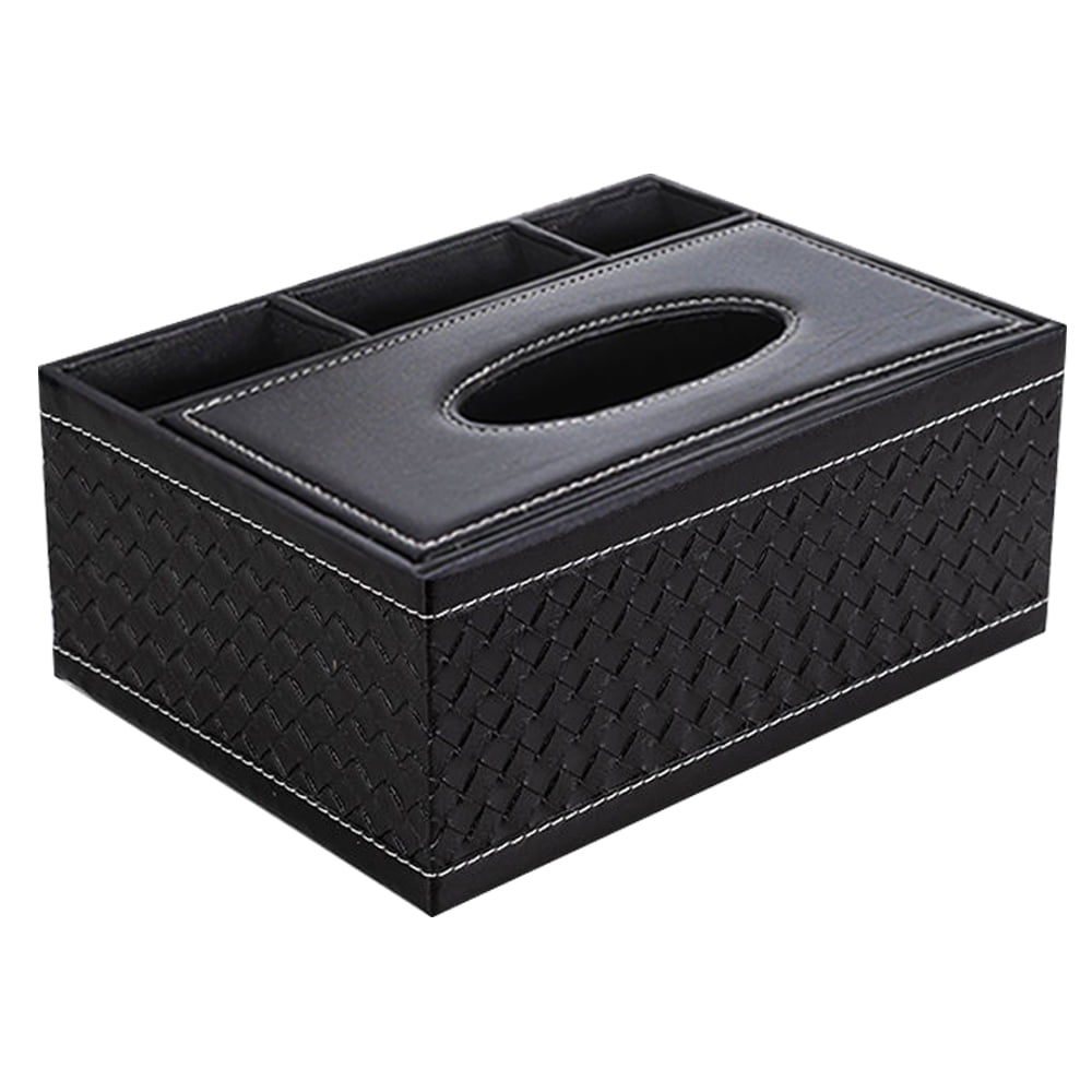 PU Leather Rectangular Tissue Box Cover - Multifunctional Tissue Box ...