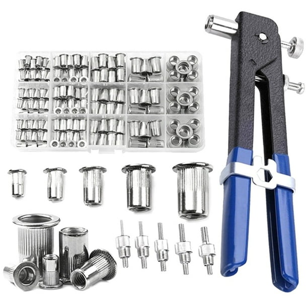 150 UNIDS Tuercas Remache Alicates Mandril Kit M3//M5/M6/M8 Tuerca ...