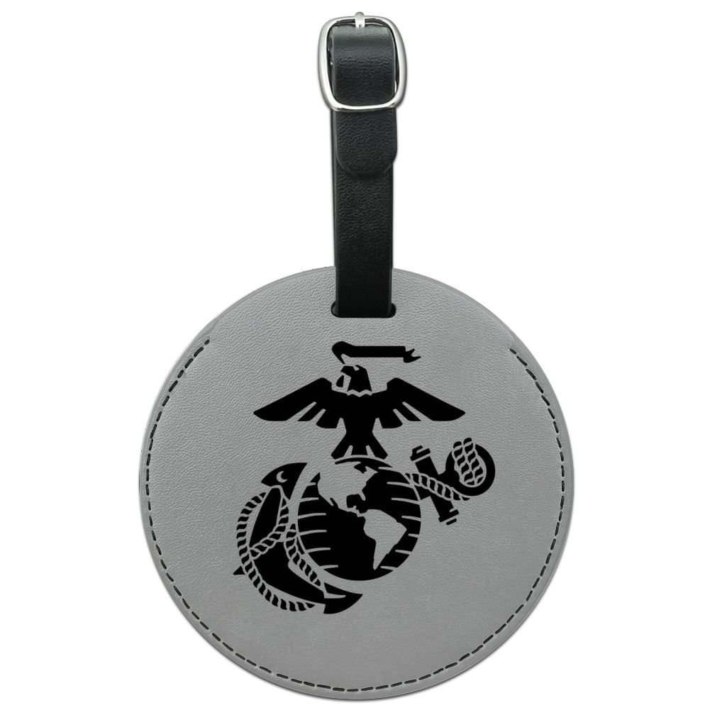 Marine Corps USMC Black on White Eagle Globe Anchor Officially Licensed ...