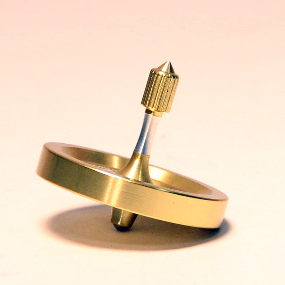 Mini Spin Top - Anodized Aluminum - Crazy Long Spins (Gold) - Walmart.com