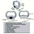 6 In 1 Wireless Charging Night Light, Wireless Speaker, 15W Wireless ...