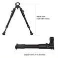 Round Head Tactical Bipod - Barrel-Mounted Clamp-On Foldable Hunting ...