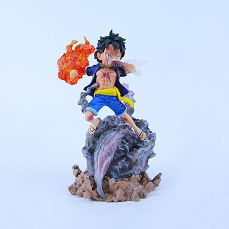 Anime One Piece Luffy Gear Second Fire Punch PVC Action Figure ...