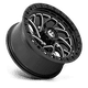 FUEL D741 RUNNER 24X7 4X137 13ET 132CB GLOSS BLACK MILLED WHEEL ...