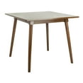SAFAVIEH Simone Traditional Solid Square Dining Table, Walnut - Walmart.com