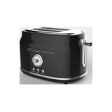 FRIGIDAIRE Modern 2 Slice Retro Toaster with Bagel Function - Black ...