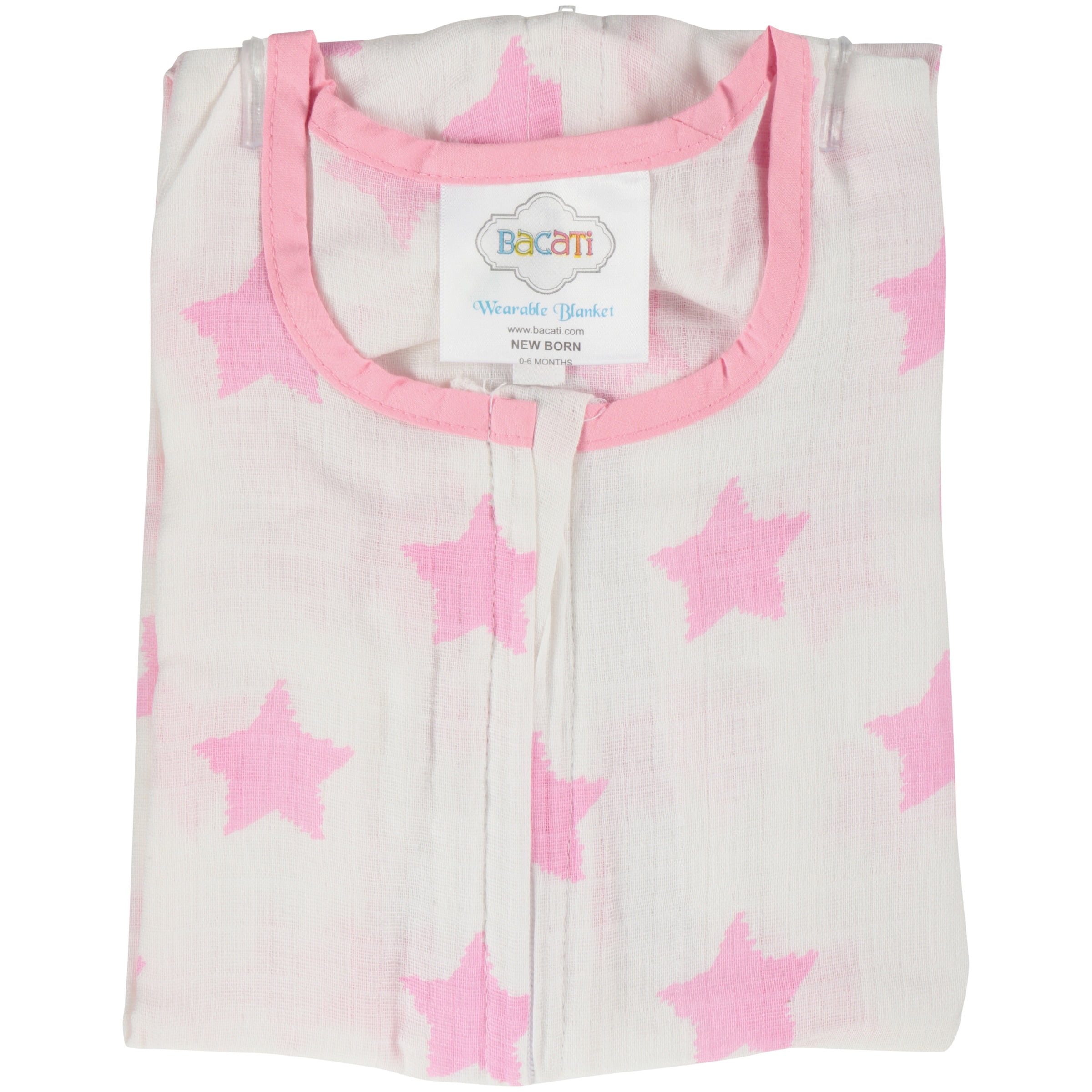 Bacati Stars Pink Ikat Newborn Wearable Baby Blanket - Walmart.com