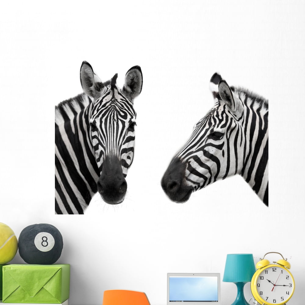 Zebra Wall Mural Decal Sticker, Wallmonkeys Peel & Stick Vinyl Graphic ...