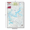 Kingfisher Maps Waterproof Map Lake Allatoona Georgia, 24" x 36" 0.2lb ...