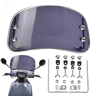 Emgo Venom Mini Cafe Black Fairing Windshield 5.75" Headlight Opening ...