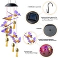 Solar Butterfly Wind Chimes, Dynamic Color Changing Wind Chime ...