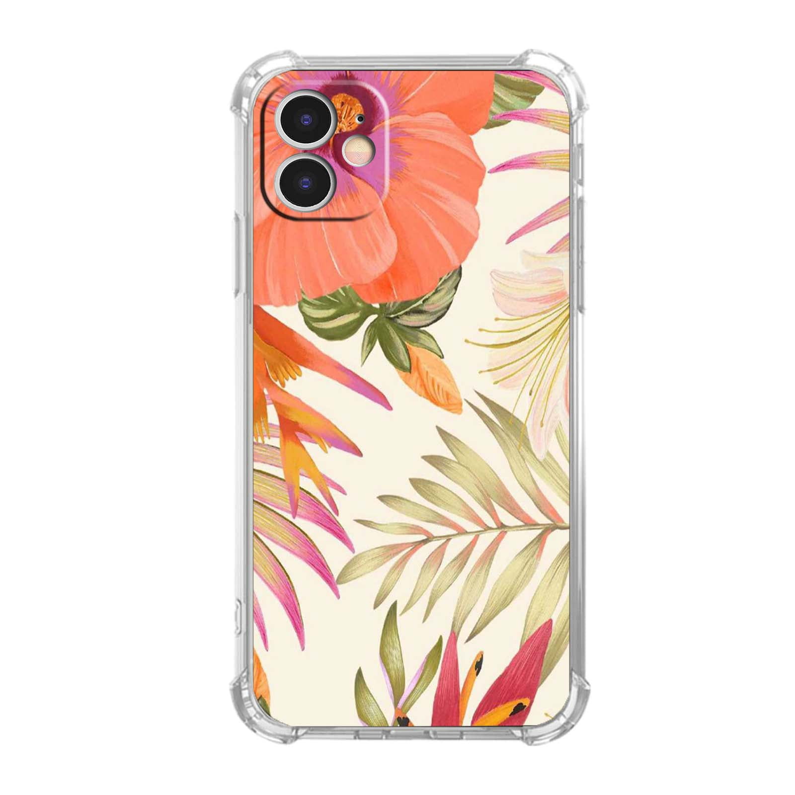 Rainbow Flower Pattern Case for iPhone 11,Aesthetic Colourful Floral ...