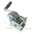 Hand Winch 1200 Pounds Manual Winch Wire Rope Traction Hoisting Winch ...