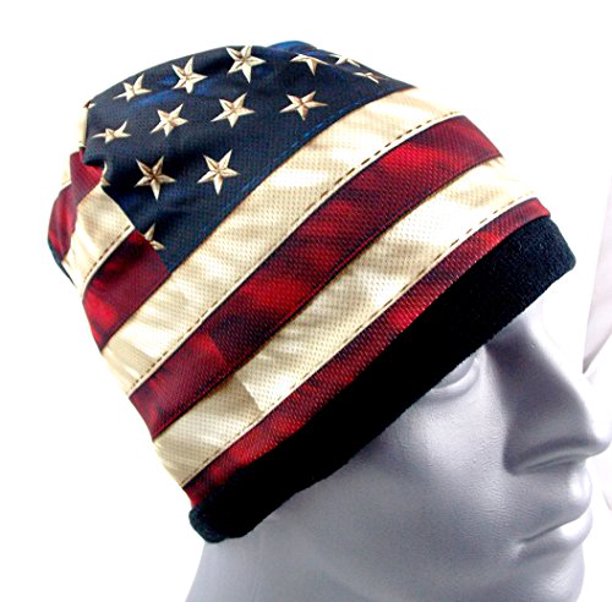 U.S.A. American Flag Winter Knit Beanie Hat Toque - Walmart.com