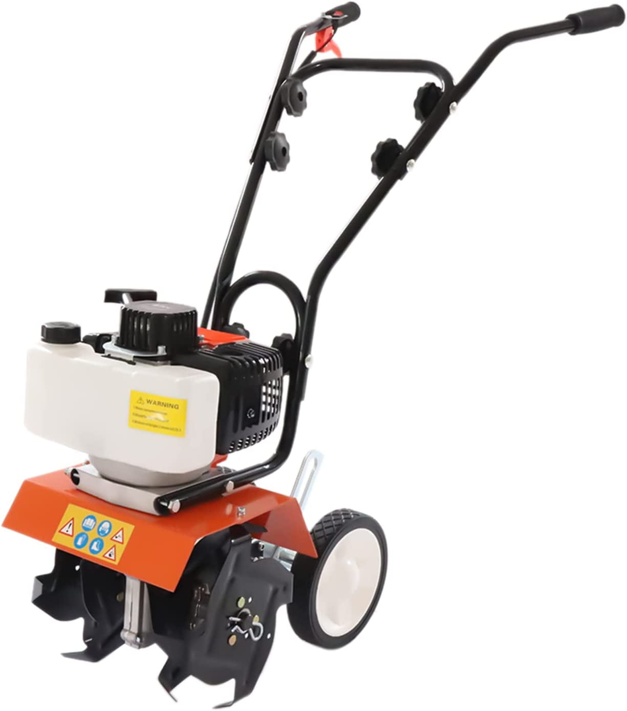 Miumaeov 43CC 2 Stroke Gas Mini Tiller Cultivator Plant Garden Tilling ...