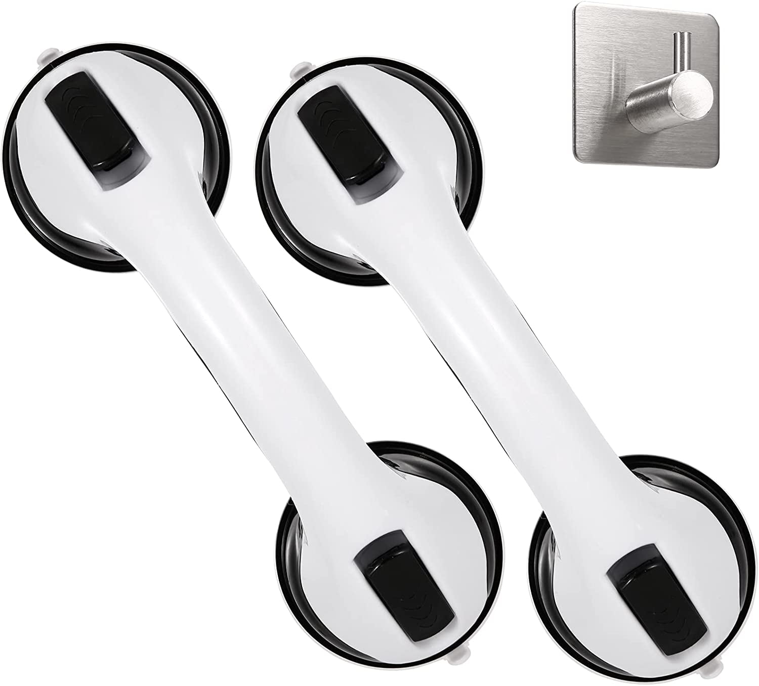 Bail Bathroom Accessories Set 12" Suction Grab Bars 2 Pack,Shower ...