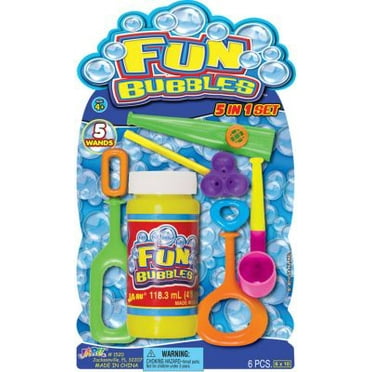 Play Day Bubble Maker Stick Toy with Bubble Solution, Colors May Vary ...