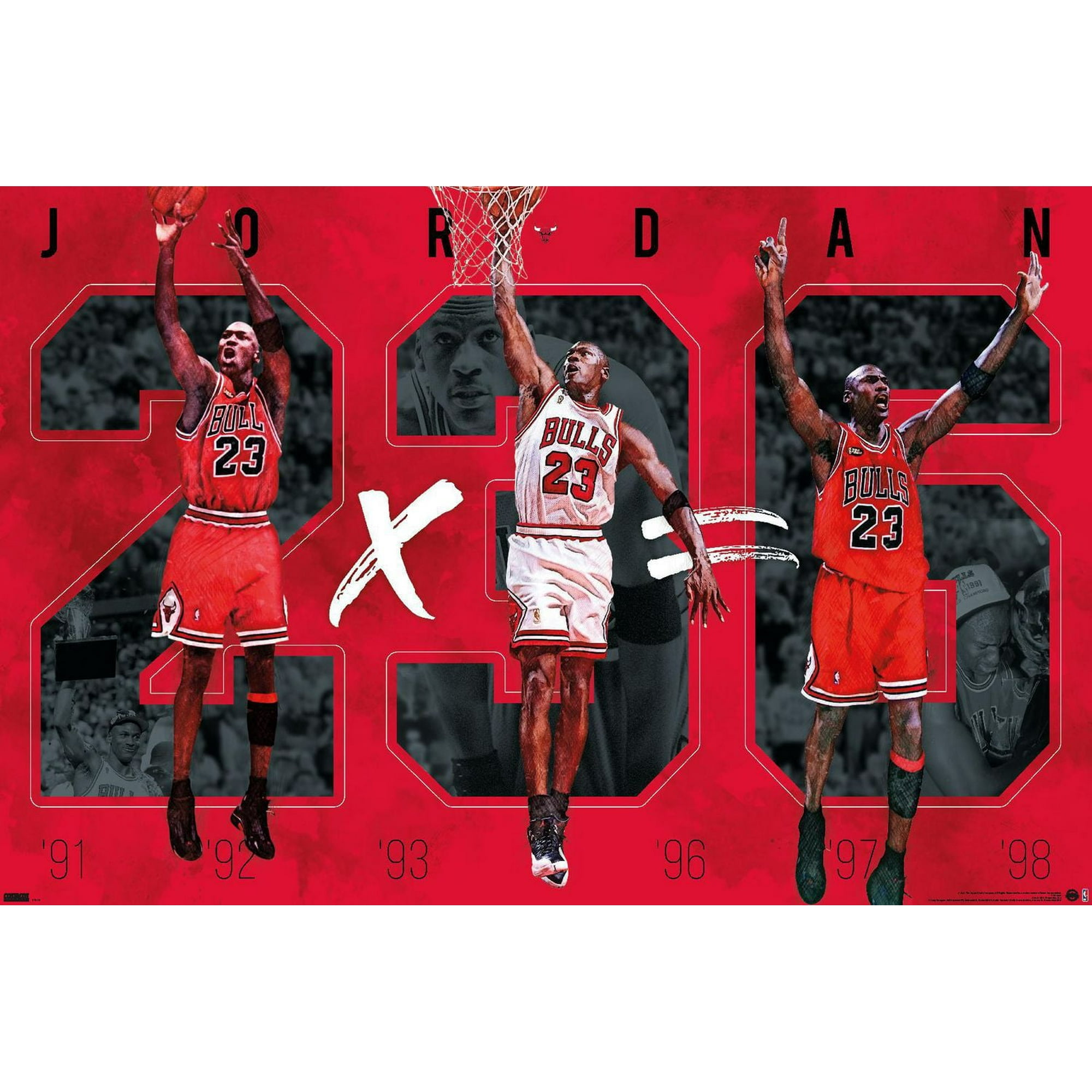 Click here for Trends International Michael Jordan - Six Wall Pos... prices