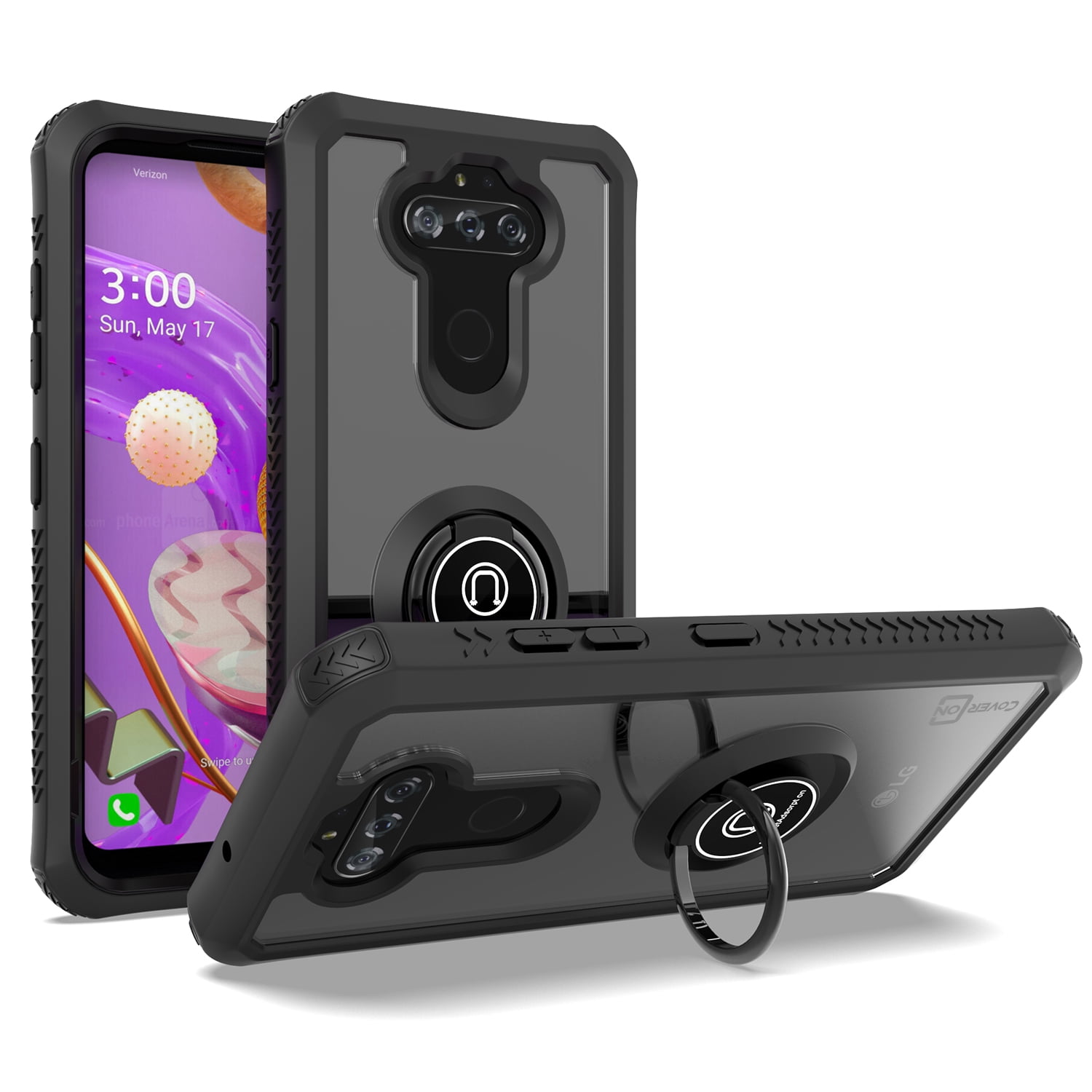 CoverON LG Tribute Monarch / Risio 4 / K8x Case with Magnetic Car Mount ...