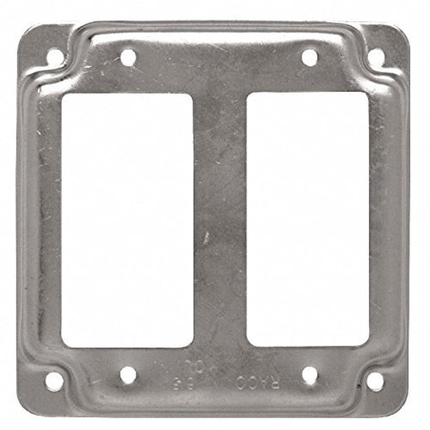 RACO Galvanized Steel Electrical Box Cover, Box Type: Square, Number of ...