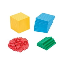 Plastic Base Ten Blocks Set - Educational - 231 Pieces - Walmart.com