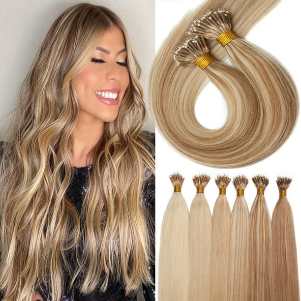 Benehair Human Hair Extensions Nano Ring I Tip Remy Hair Loop In