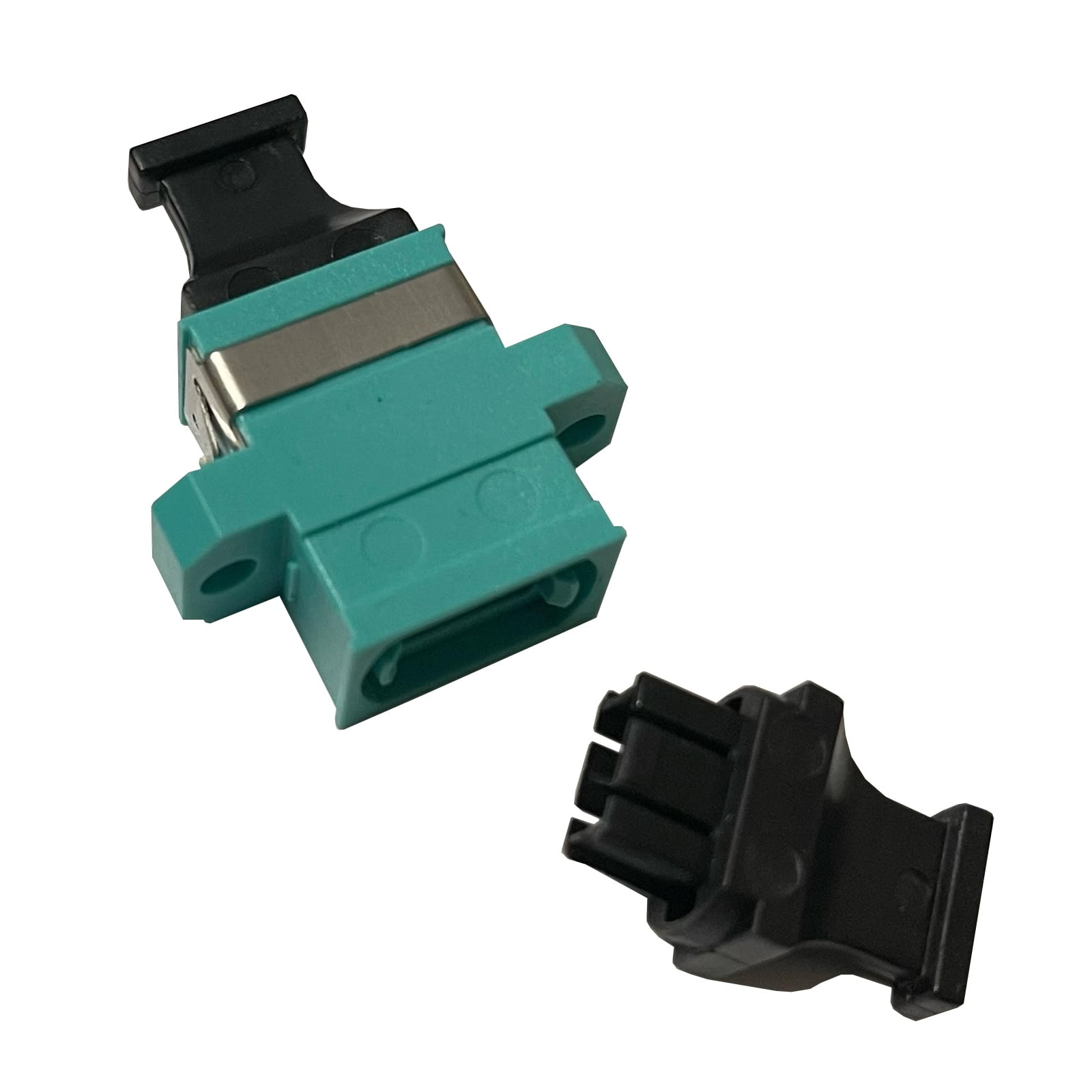 ACCL MPO Multimode OM3 Adapter Key-Up/Key-Down with Flange Aqua, 3 Pack ...