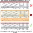 COOSKIN Clear Keyboard Cover Protector for 2017 Released Apple Magic ...