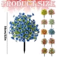 Artificial Violet Ball Topiary Trees with Ground Spikes, 22 Inch ...