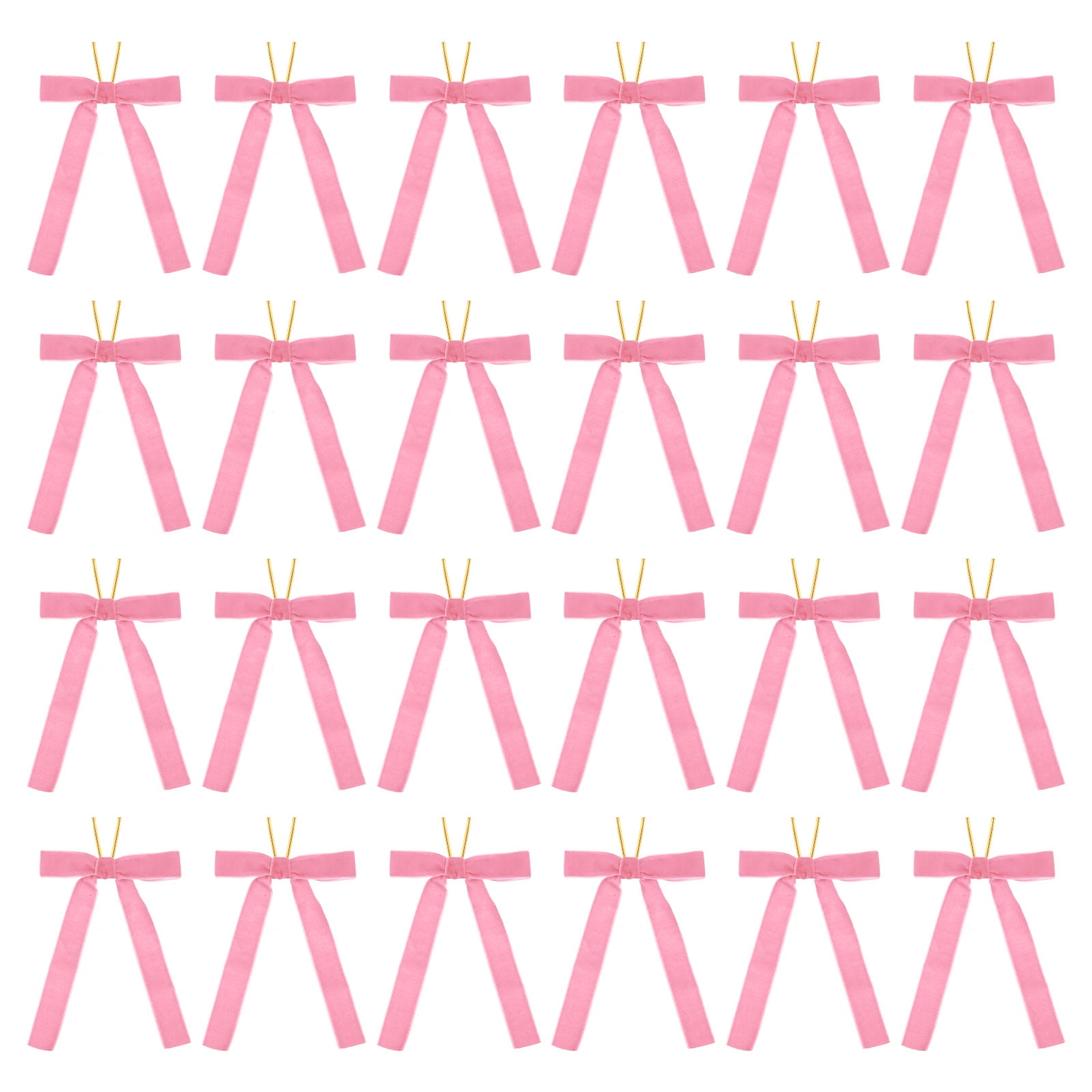 Click here for Unique Bargains Velvet Bows  24 Pcs Velvet Ornamen... prices