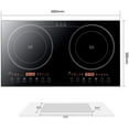 Double Induction Cooker Dual Induction Stove Digital Cooktop Countertop ...