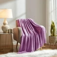 Cozy Microfiber Throw Blanket Vacuum Sealed for Sofa and Bed ...