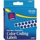 Avery Permanent Self-Adhesive Round Color-Coding Labels, 1/4" dia, Dark ...