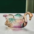 COM1950s Glass Swan Fruit Bowl, Elegant Decorative Centerpiece Serving ...