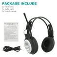 TSV Portable FM Radio Headphones, Lightweight On-Ear Headset with AUX ...