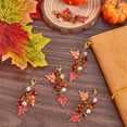 8Pcs Thanksgiving Day Alloy & Acrylic Pendant Decorations with Alloy ...