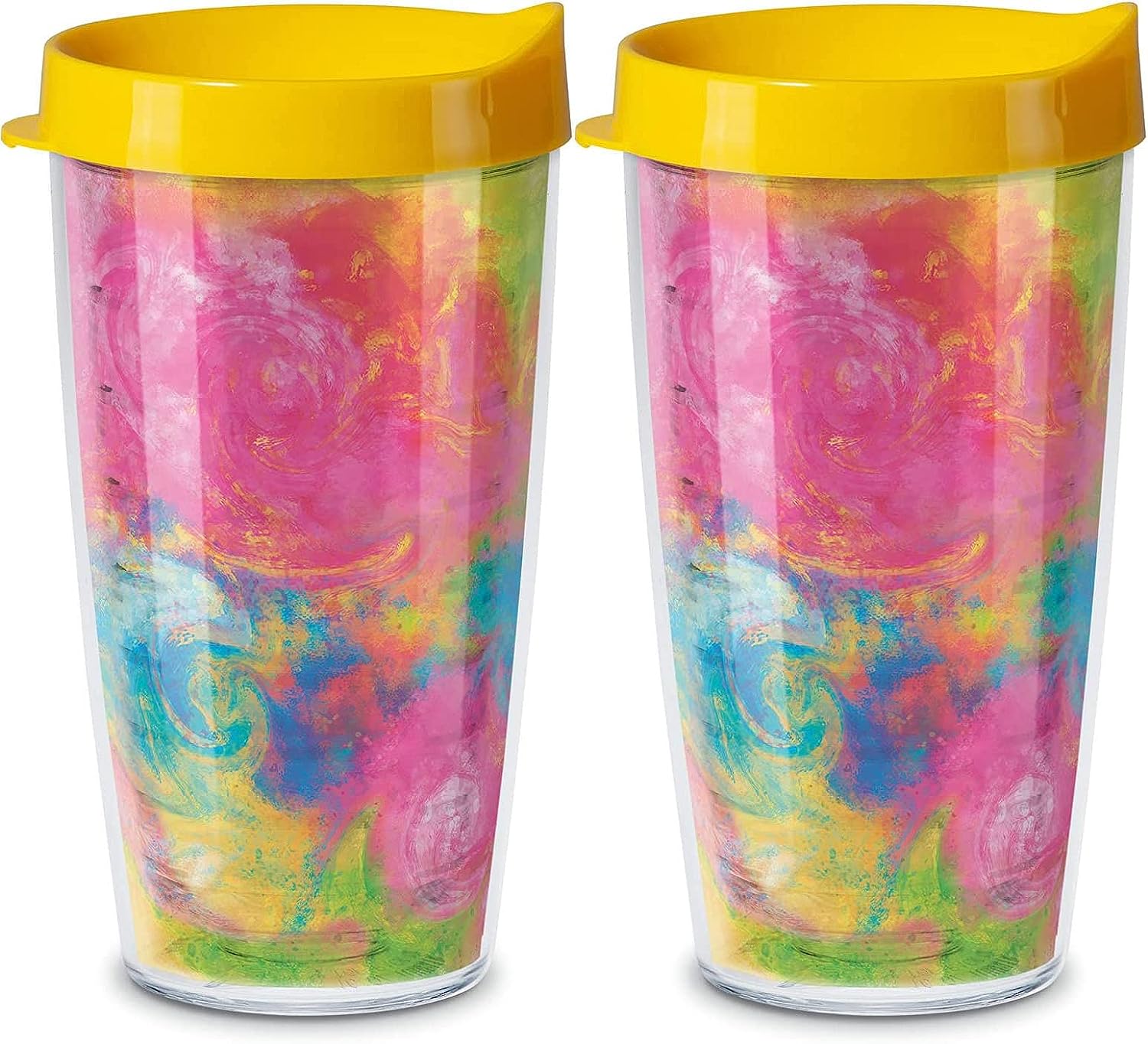 First Dawn Double Wall Insulated Unbreakable Plastic Travel Tumbler ...