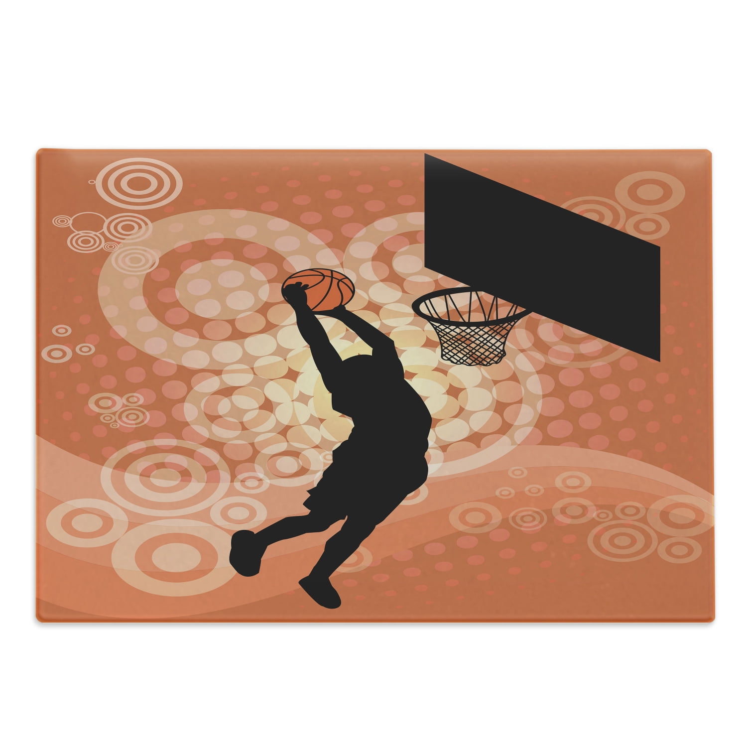 Basketball Cutting Board, Basketball Player Silhouette Athlete ...