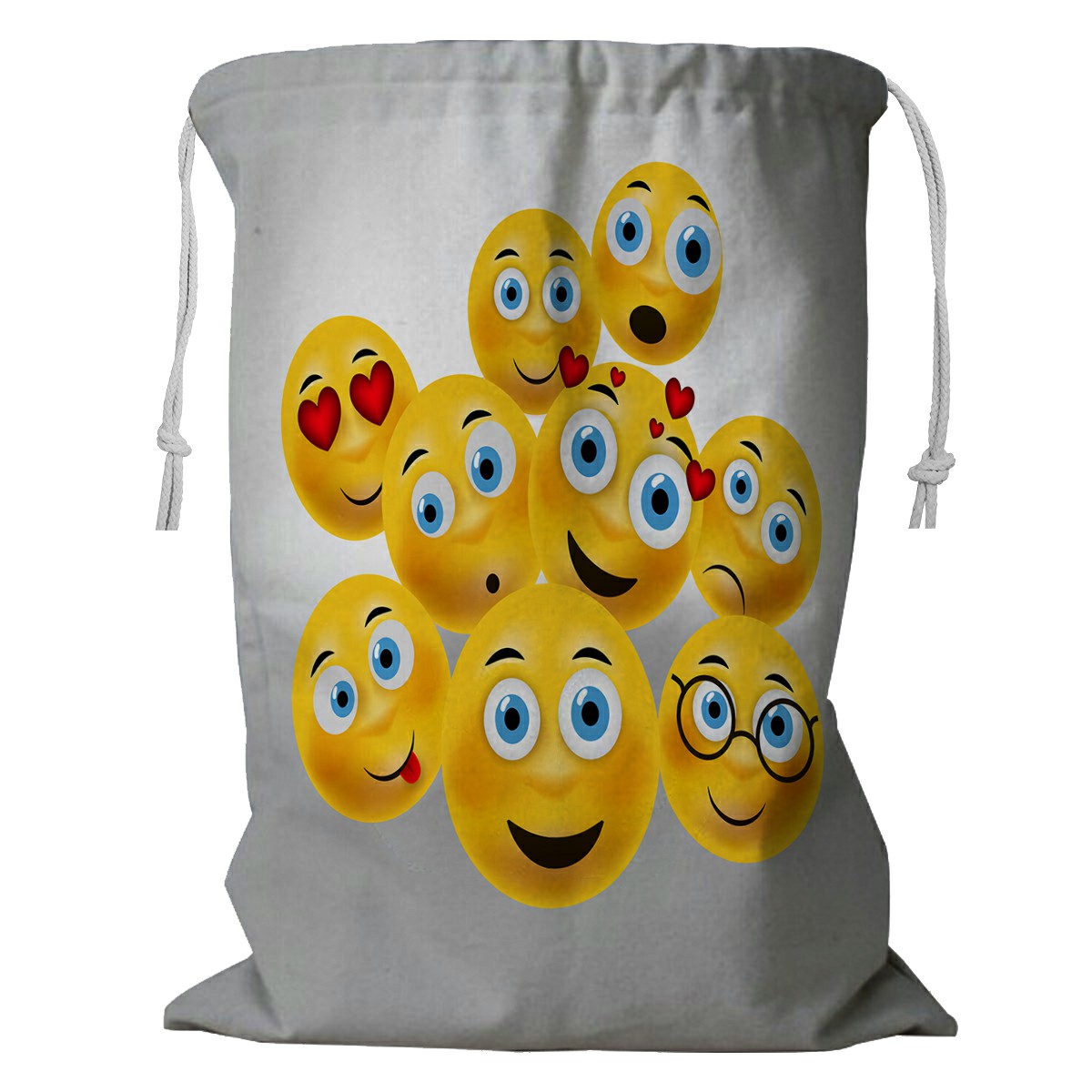Storage & Organization Home & Living Smiley Face Fabric Basket Baskets ...