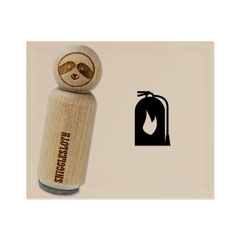 Fire Extinguisher Fireman Firefighter Rubber Stamp for Scrapbooking ...