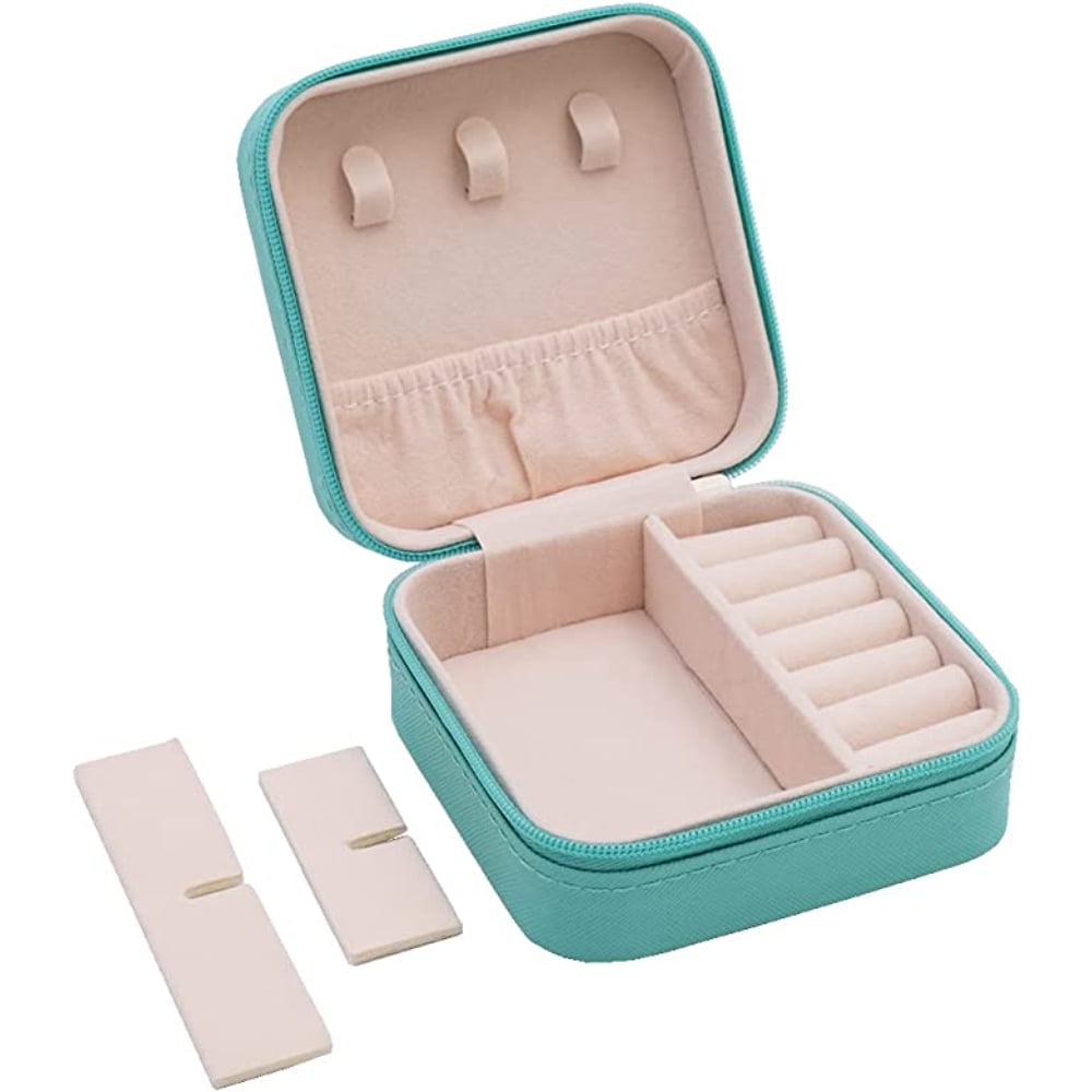 PEACNNG Mini Jewelry Travel Case, Small Travel Jewelry Organizer ...