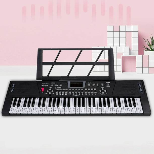 Teclado musical de piano de 61 teclas con micrófono Teclado musical ...