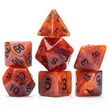 Solar System Dice - 14pc RPG Resin Set, Unique Die For Each Planet Or ...