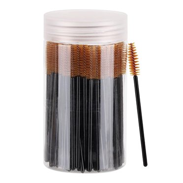 100 Pcs Disposable Crystal Eyebrow Spoolies Brush for Eyelash ...