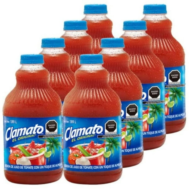 Pack de 8 Jugo Clamato El Original 1.89 L Clamato | Bodega Aurrera en línea