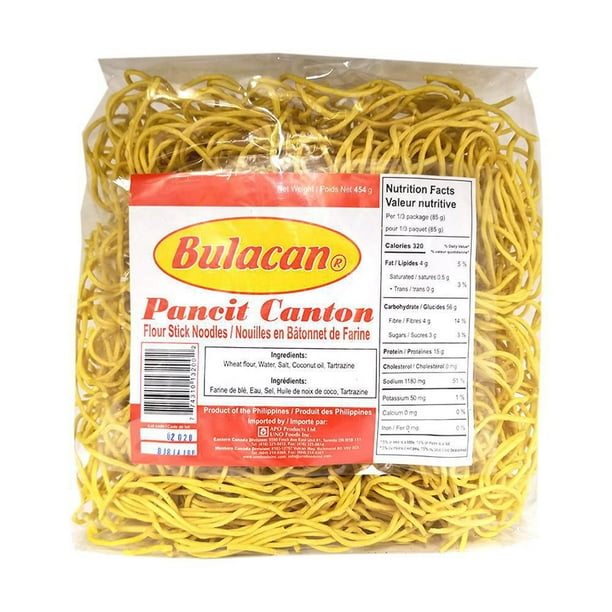 Bulacan pancit canton flour stick noodles, 454G - Walmart.ca